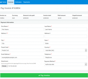 How to Invoice Your Client Using Authorize.net - Online Billing ...