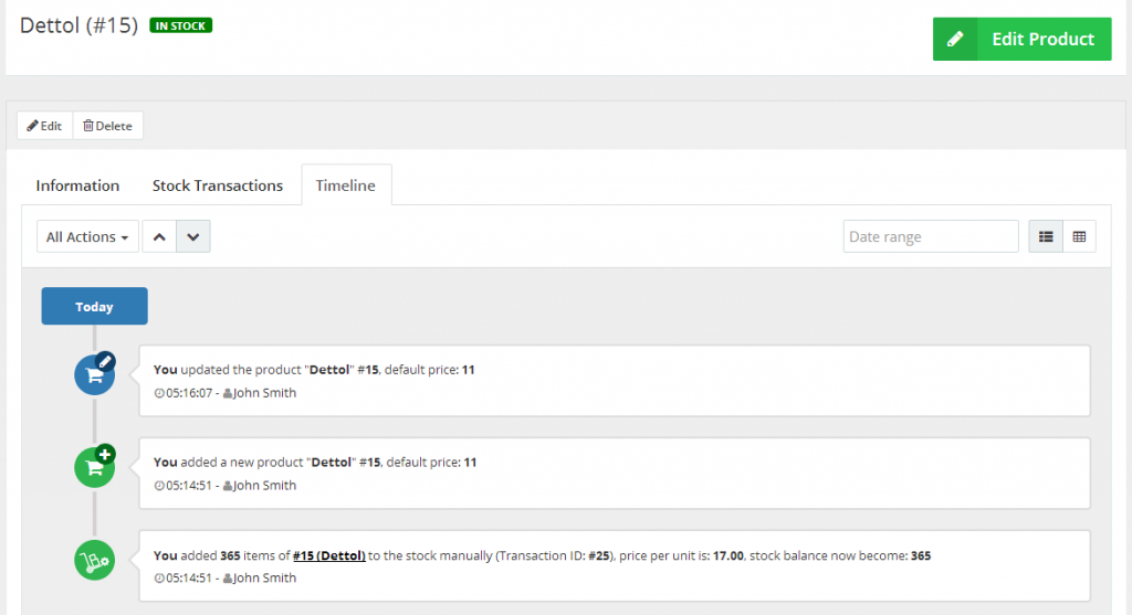 Manage Inventory Products in the OnlineInvoices Inventory system ...